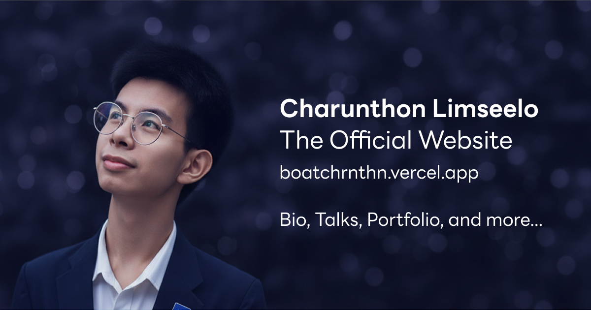 Charunthon Limseelo | AI Engineer & Data Scientist